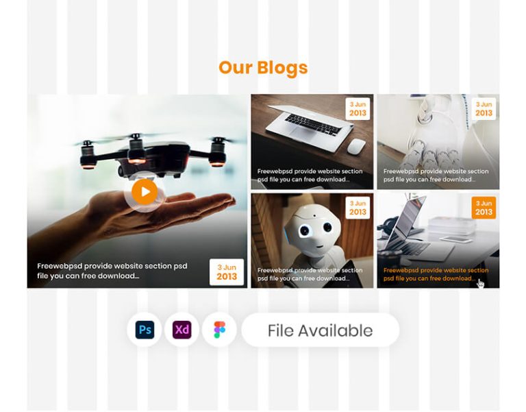 blogs Section designs - Freewebpsd