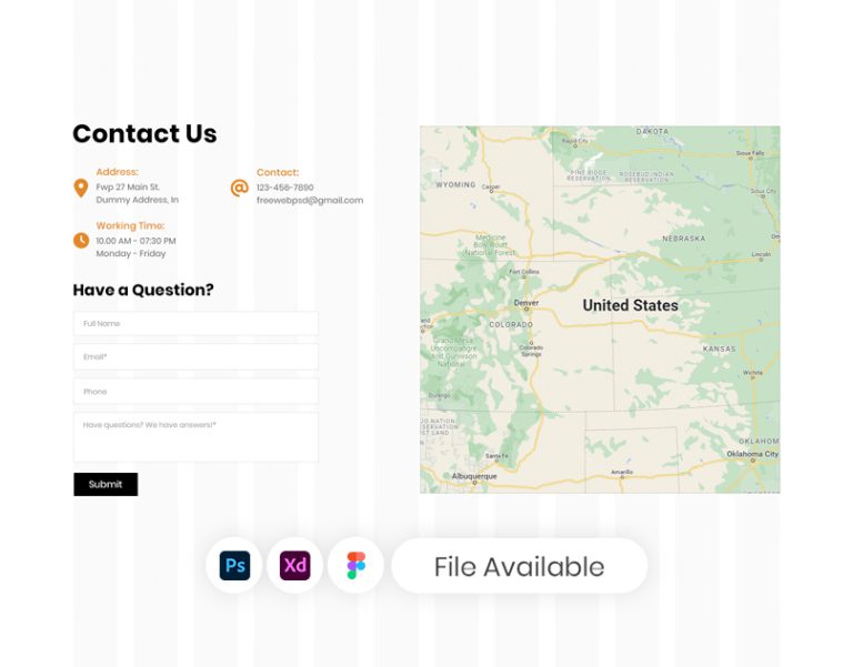 website section design - Freewebpsd